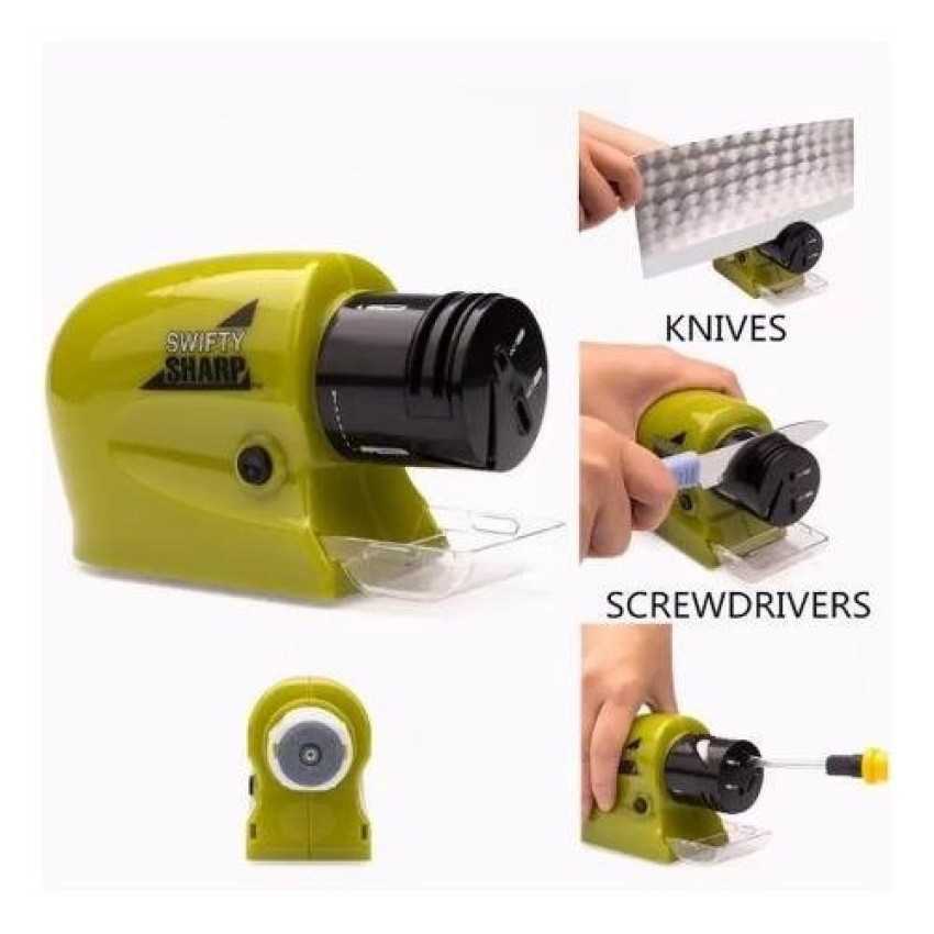 VAUKO : ที่ลับมีดไฟฟ้า เอนกประสงค์ สำหรับลับมีด ลับของมีคมลับกรรไกร ลับไขควง (สีเขียว) รุ่น ...