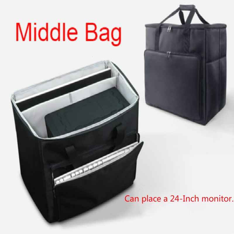 Desktop PC Computer Travel Storage Carrying Case Bag with Wheels for ...