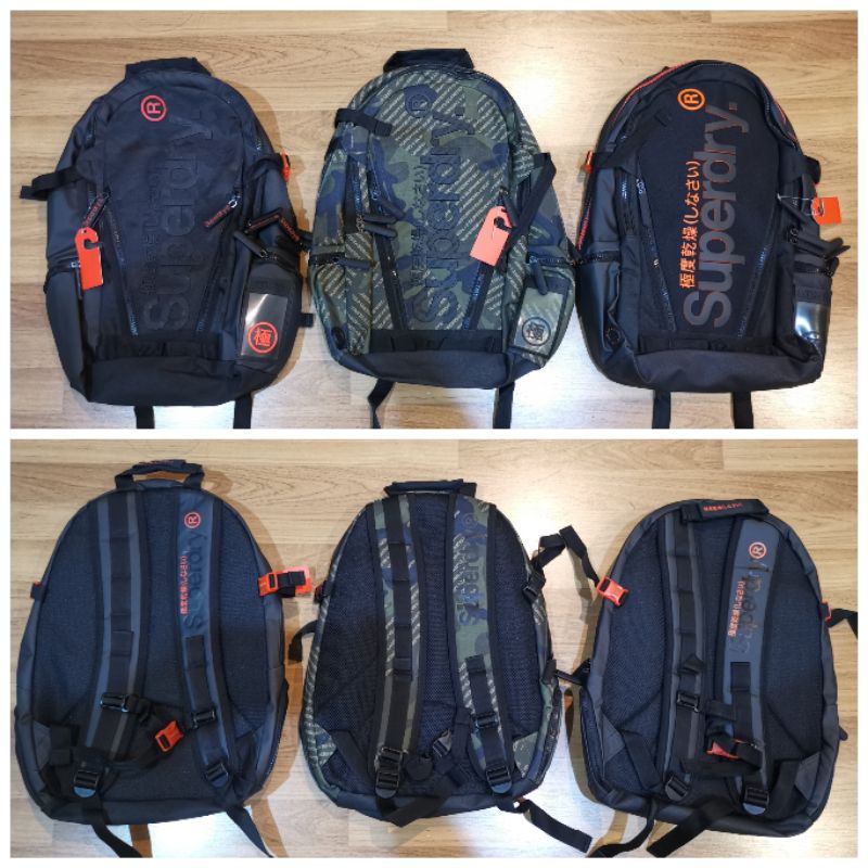 Superdry men’s Buff Tarp backpack รุ่นใหม่ Logo ด้านหน้าปั๊มนูน ...