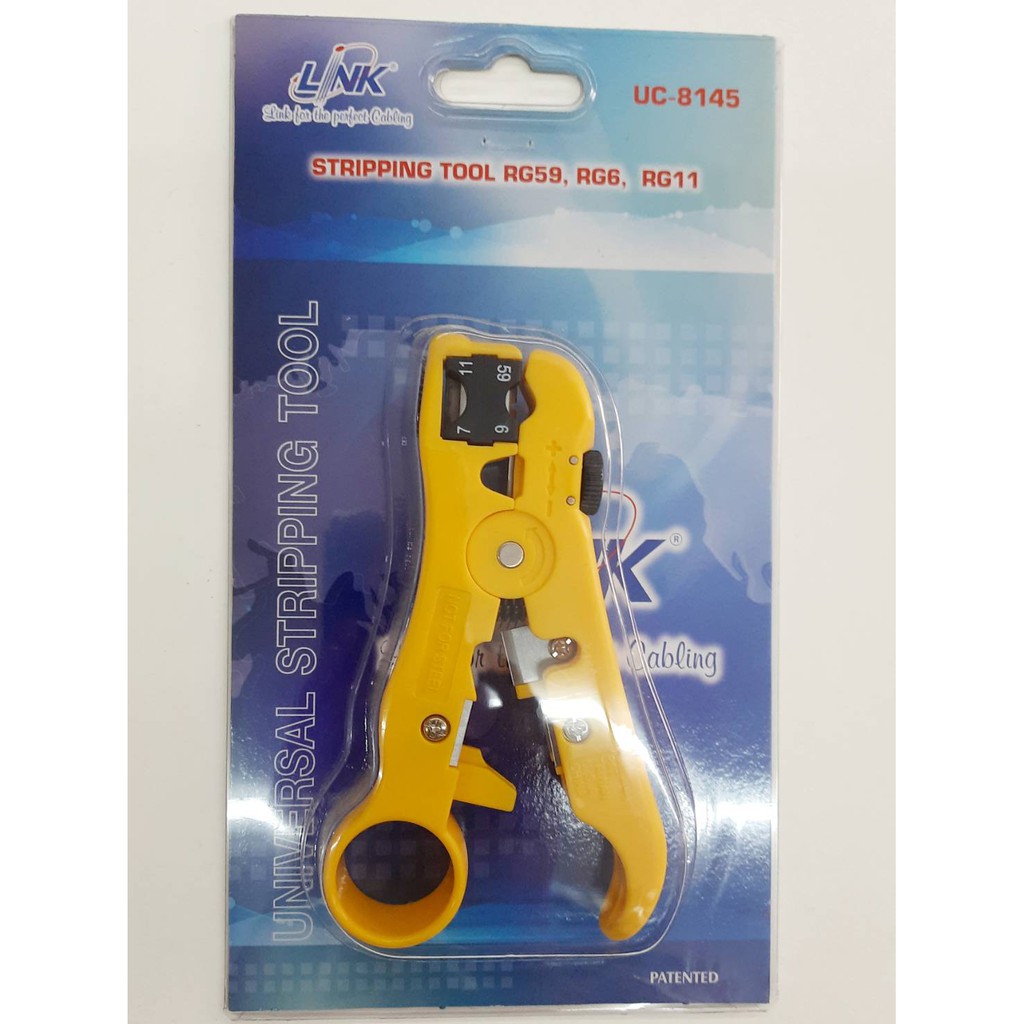 คีมตัดสาย UC-8145 LINK STRIPPING TOOL RG59/RG6/RG11 ใช้เพื่อตัดสาย ปอกสายสัญญานในระบบเน็ตเวิร์ค ...