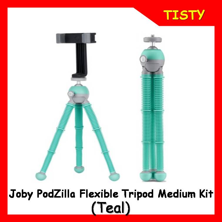 แท้ 100% ขาตั้งกล้อง Joby PodZilla Flexible Tripod Medium Kit (Teal ...