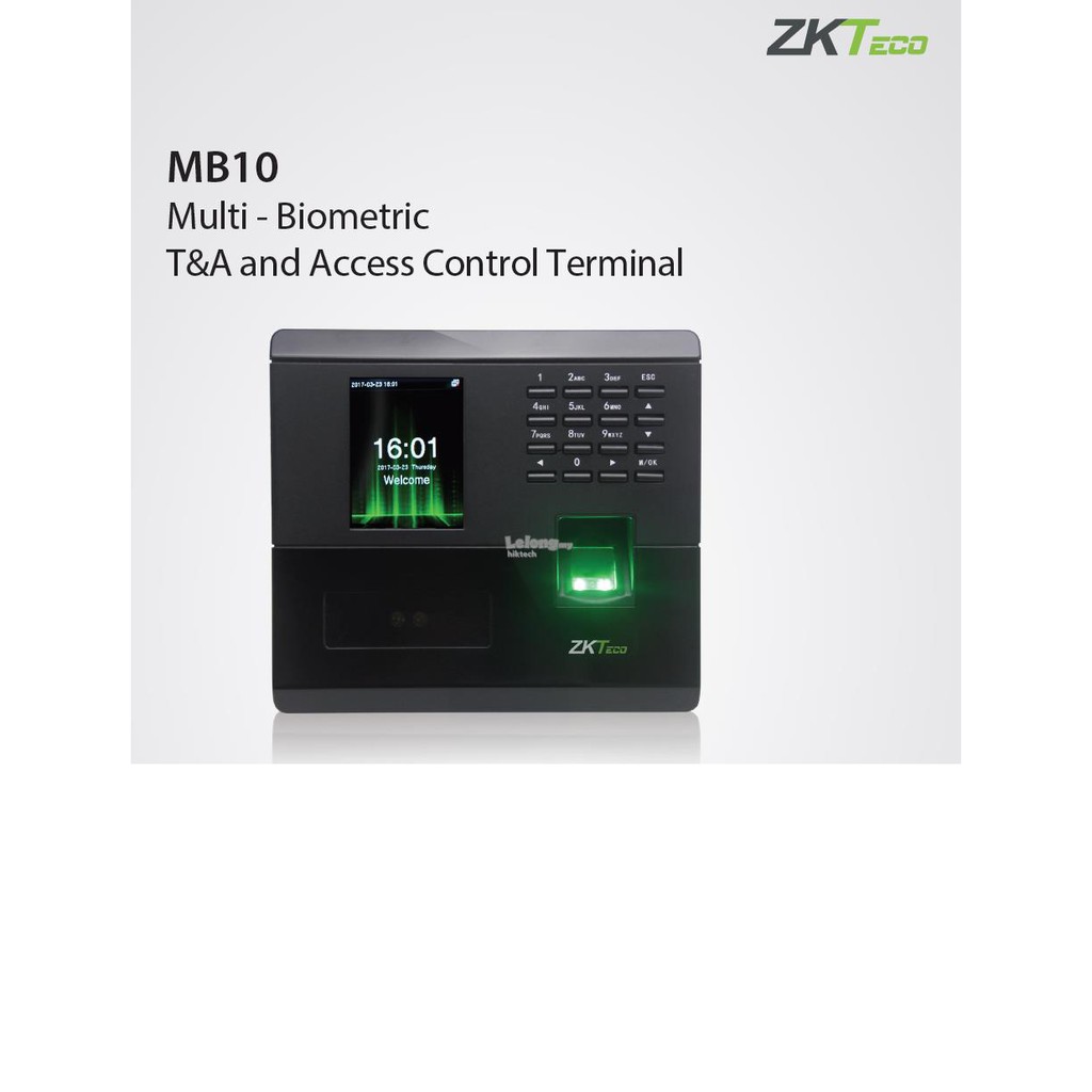 เครื่องสแกนใบหน้า ZK-MB10 | Shopee Thailand
