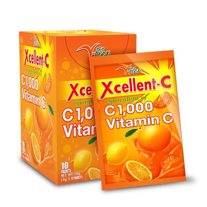 V-Flex Xcellent-C วิตามินซีแบบซอง พร้อมรับประทาน มีส่วนผสมของวิตามิน ...