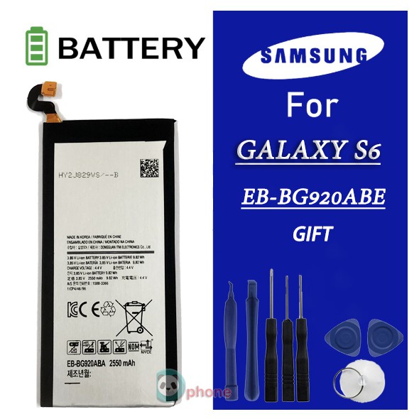 แบตเตอรี่ Samsung Galaxy S6 G920F (EB-BG920ABE)แบตเตอรี่รับประกัน 3 ...