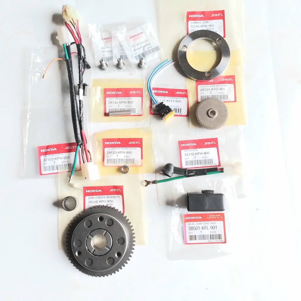 ชุดแปลงสตาร์ท มือ ไม่มีไดสตาร์ท Honda wave 125 R Wave 125 หัวเถิก Wave ...