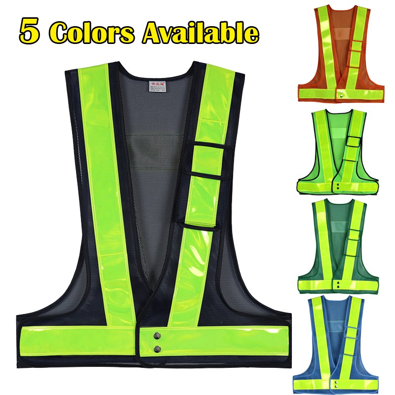 Safety VEST V-NETTING WHITE REFLEECTIVE SECURITY VEST | Shopee Thailand