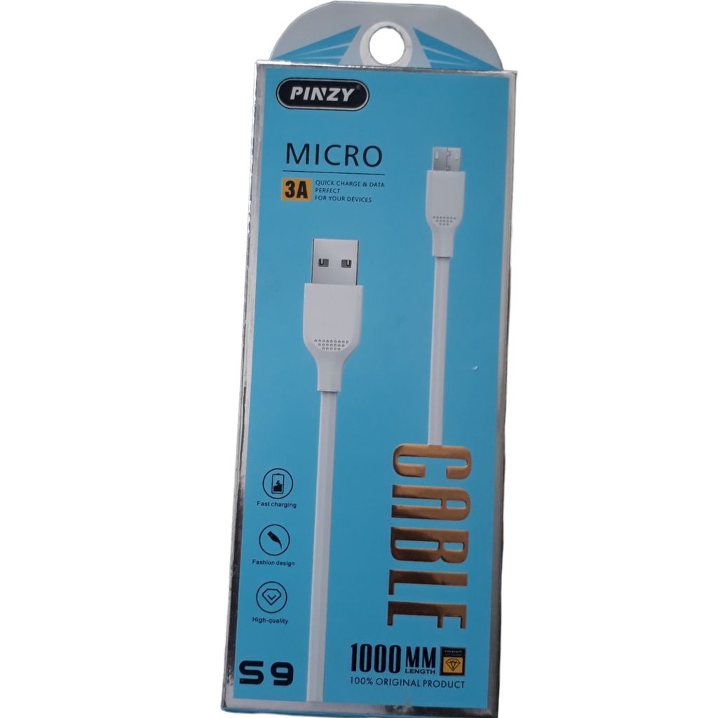 Pinzy S9 สายชาร ์ จข ้ อมูลเร ็ ว Micro usb 3A QUALCOMM 3.0 | Shopee ...