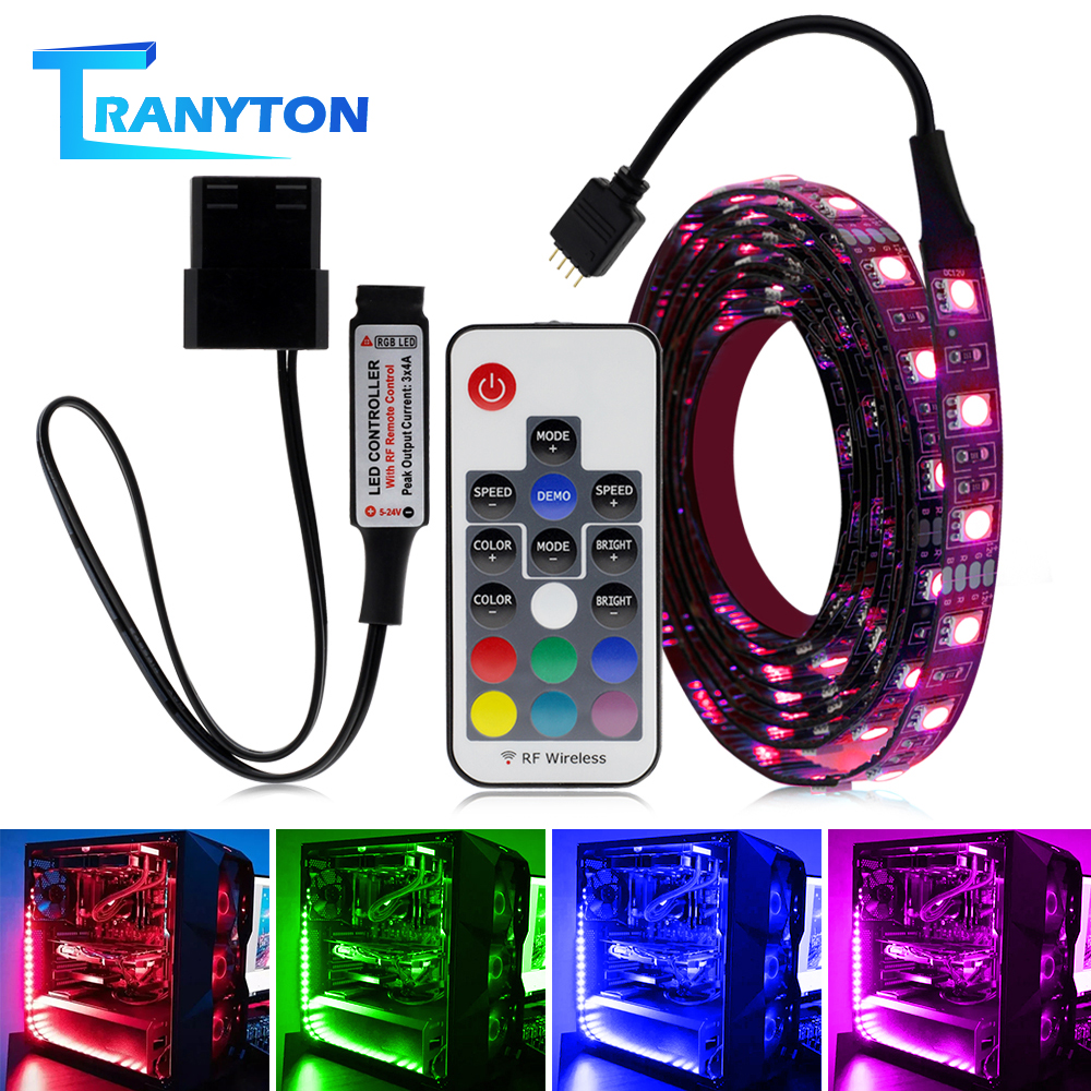 Sata อินเตอร์เฟส Rgb Led Strip Light 60 Leds / M ไดโอด Full Kit พร้อม ...