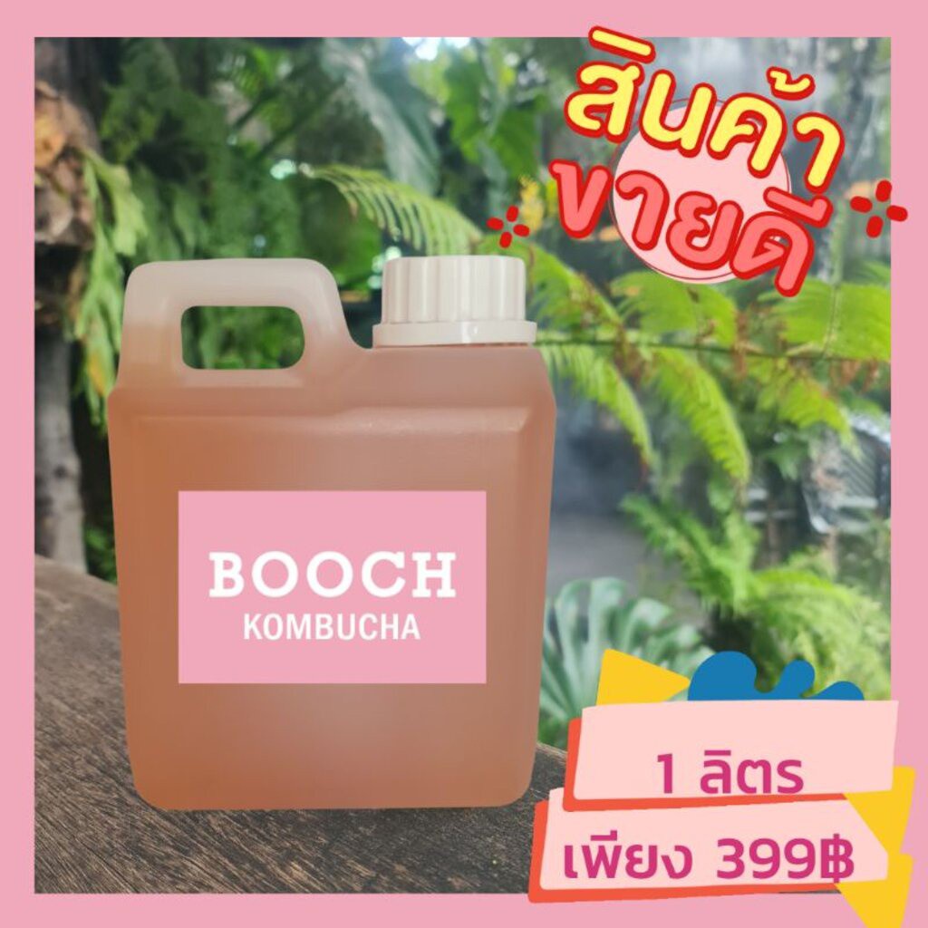 Booch Kombucha ชาหมักคอมบูชา Super Drink แบบแกลลอนสุดคุ้ม ขนาด 1 ลิตร ...