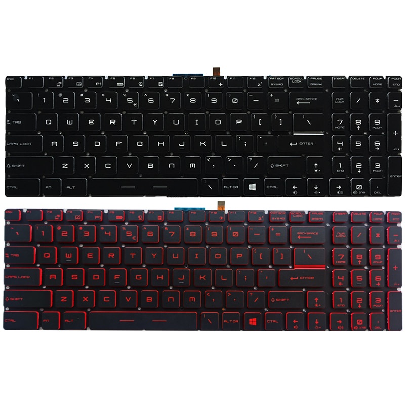 ใหม่ US แป้นพิมพ์แล็ปท็อปสําหรับ MSI GP62 MS-16J9 MS-16J5 MS-16J6 MS ...