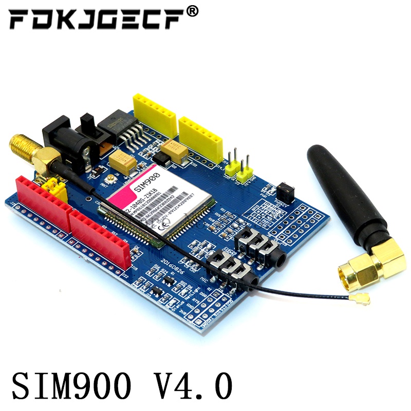 โมดูลบอร์ดพัฒนา SIM900A SIM900 V4.0 GPRS GSM Quad-Band สําหรับ Arduino ...