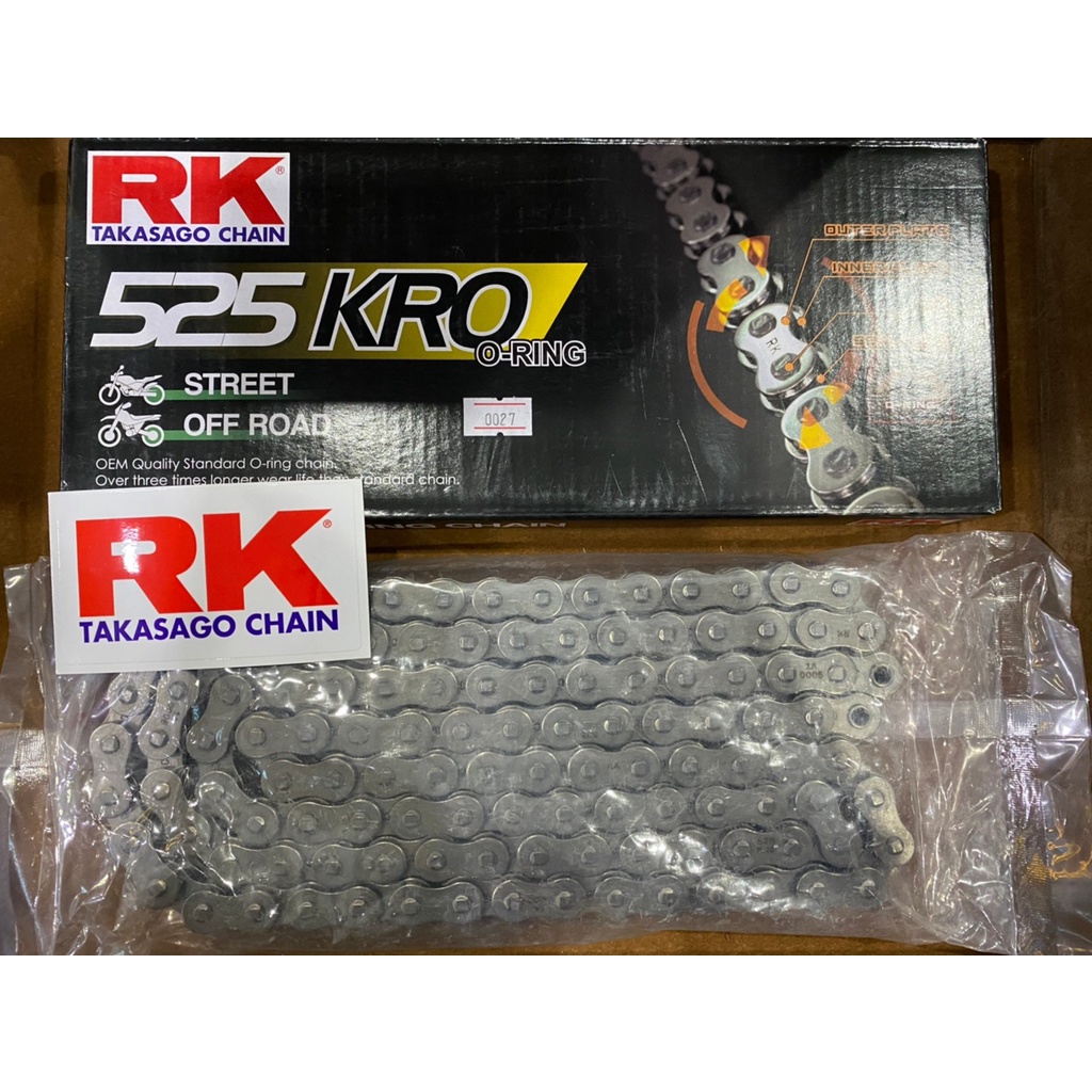 โซ่ RK เบอร์ 525 KRO O-Ring และ KRX X-Ring 120ข้อ 128ข้อ ขนาดพิเศษ A01 ...