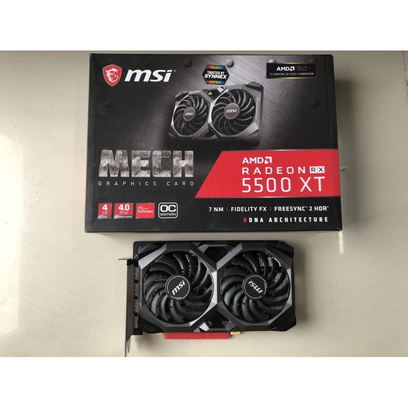 การ์ดจอ MSI RADEON RX 5500 XT MECH GAMING X 4GB OC | Shopee Thailand