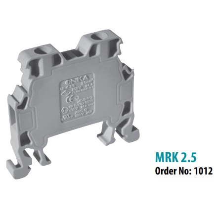 ONKA เทอร์มินอลบล็อก เทอร์มินอล แบบสกรู ขนาด 2.5 SQ.mm (Screwed terminal block) รุ่น Onka-1012 ...