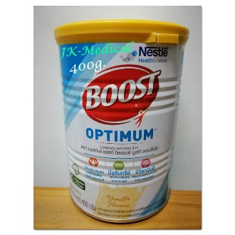 Nestle Nutren Boost Optimum 400 g. อาหารเสริมสำหรับผู้สูงอายุ นิวเทรน บูสท์ ออปติมัม 400 กรัม ...