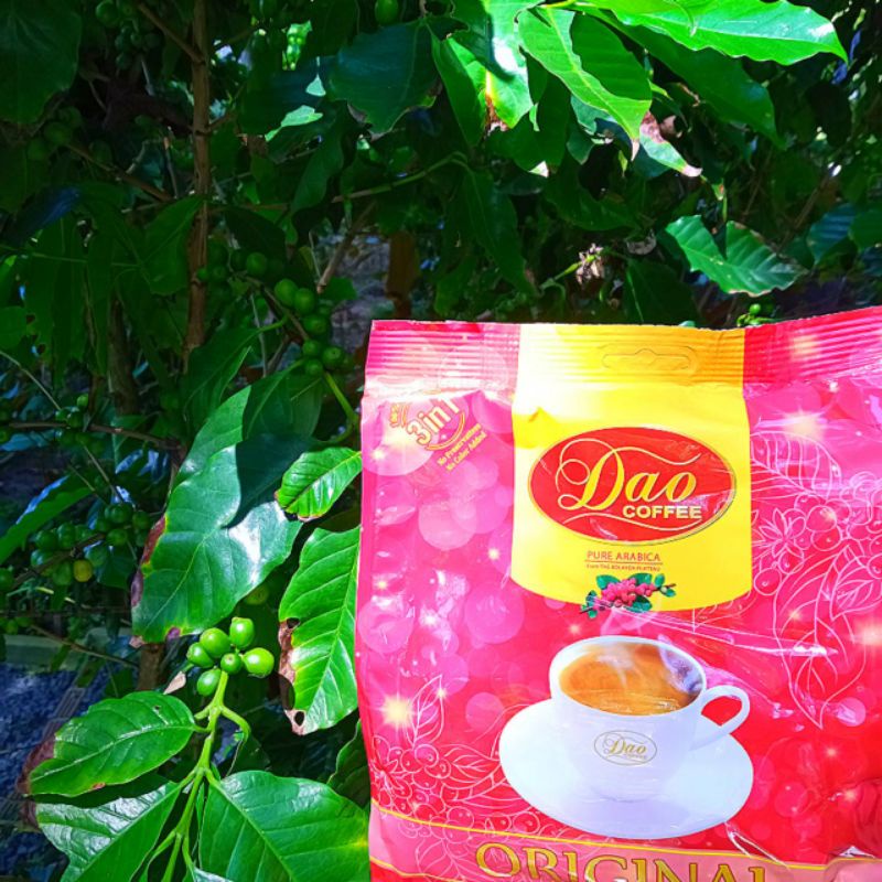 กาแฟดาว Dao COFFEE 3in1ORIGINALสีแดง 25ซองในห่อ | Shopee Thailand