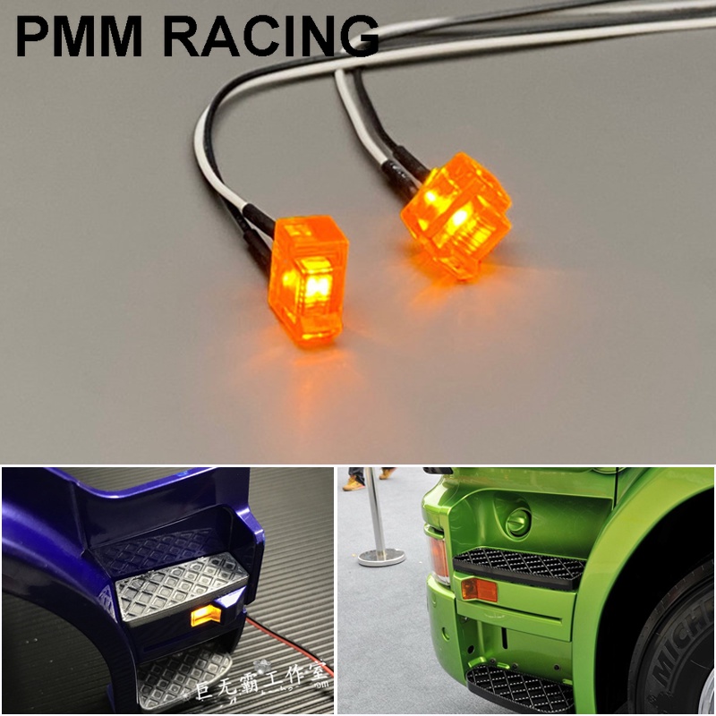 LED Simulation Pedal Turn Signal Decorate for 1/14 Tamiya RC Truck ...