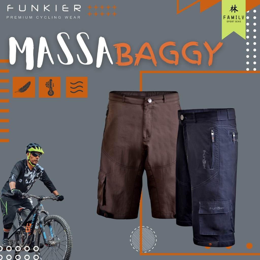 กางเกงลำลอง Funkier Massa Baggy Shorts B-3213 | Shopee Thailand