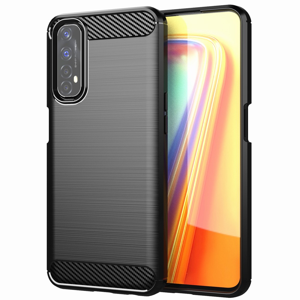 Realme 7 Case Soft TPU Silicone Cover เกราะกันกระแทกคาร์บอนไฟเบอร์ ...