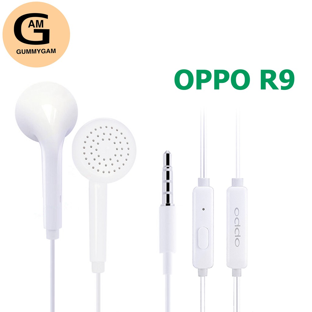 หูฟัง OPPO R9 ของแท้ ใช้กับช่องเสียบขนาด 3.5 mm ใช้ได้กับ OPPO ทุกรุ่น R9 R15 R11 R7 R9PLUS A57 ...