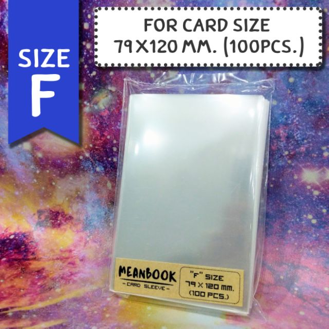 ซองใส่การ์ด Size F Card Sleeve (ขนาดการ์ด 80x120 mm.) | Shopee Thailand