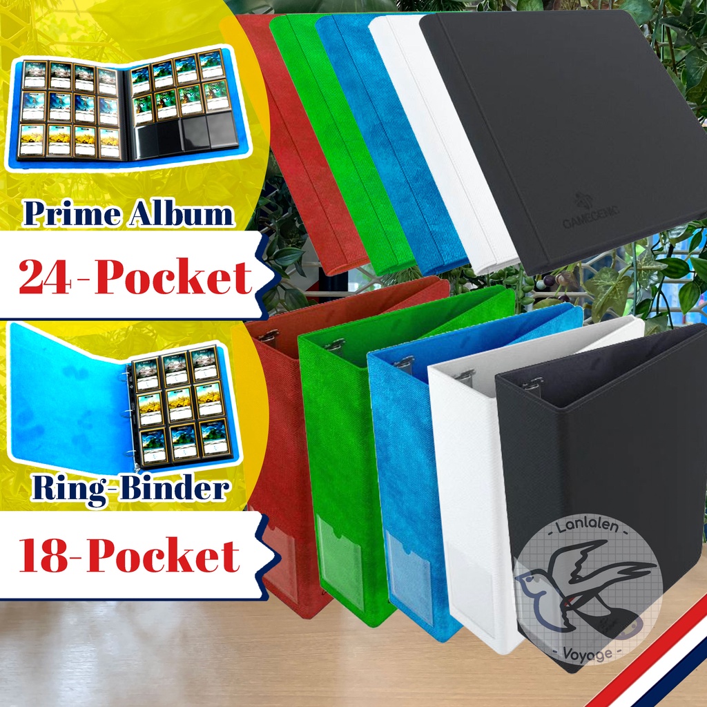 GAMEGENIC Prime Album 18-24 / Prime Ring-Binder / Zip-Up Slim แฟ้มใส่ ...