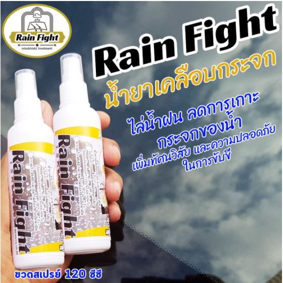 Set.2 น้ำยาเคลือบกระจกหน้ารถ ไล่น้ำฝน เพิ่มทัศนวิสัยในการขับขี่ ยี่ห้อ ...