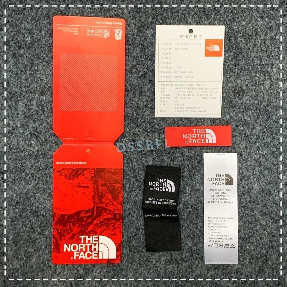 The Nort face Original Brand Hang Tag Label Weaving Mark Cloth Tag ...