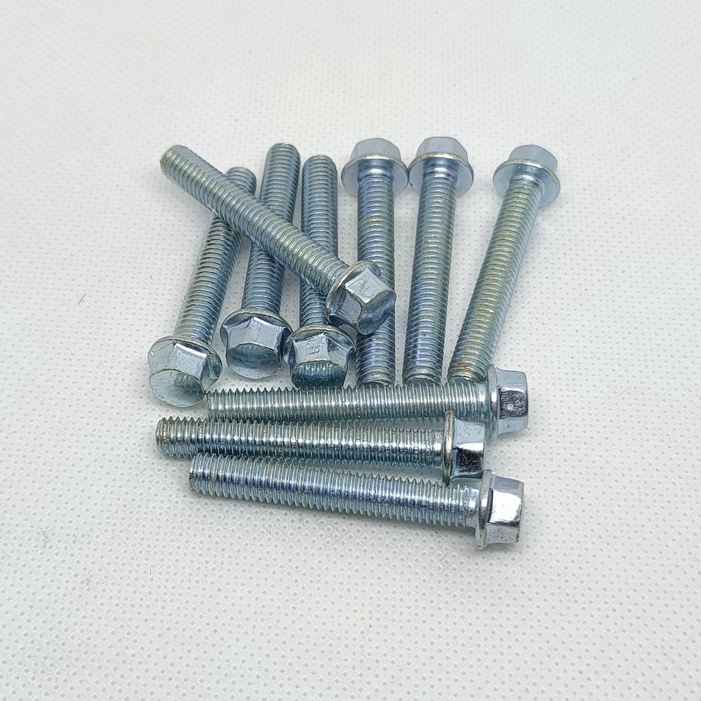 น๊อตคอหรีด M6x40มิล หัวเบอร์8 ตัวเบอร์10 ขาย2ตัวและ10ตัว | Shopee Thailand