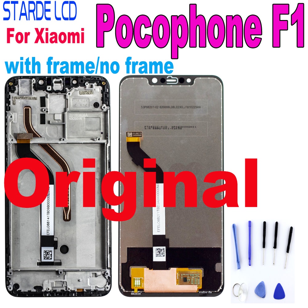 6.18" AAA Original LCD For Xiaomi Pocophone F1 LCD Display Touch Screen For POCO F1 LCD Screen ...