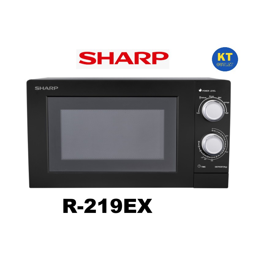 SHARP เตาอบไมโครเวฟ รุ่น R-219EX สีดำ ความจุ 20 ลิตร กำลังไฟ 700 W ...