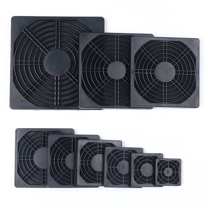 การ์ดพัดลมเคส+กรองฝุ่น Fan Guard + Dust filter 80mm/92mm/120mm/140mm ...