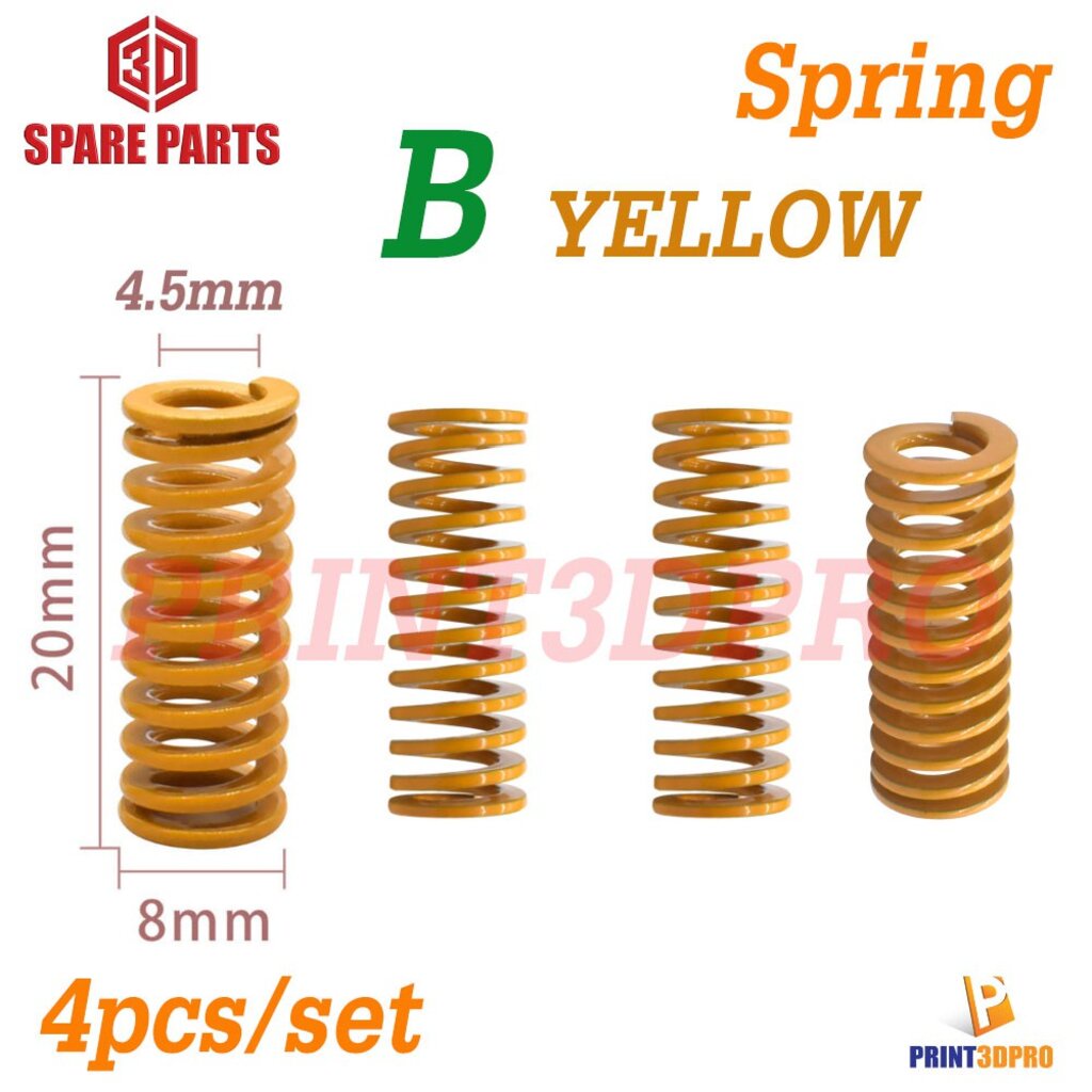 3D Part Yellow Spring , Blue Spring 1ชุด มี 4ชิ้น มี 3 ขนาดให้เลือก For ...