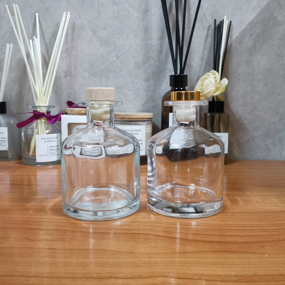 Diffuser Bottles ขวดก้านไม้กระจายกลิ่น ขวดเปล่าทรงกลมพร้อมฝา ขนาด 220 ...