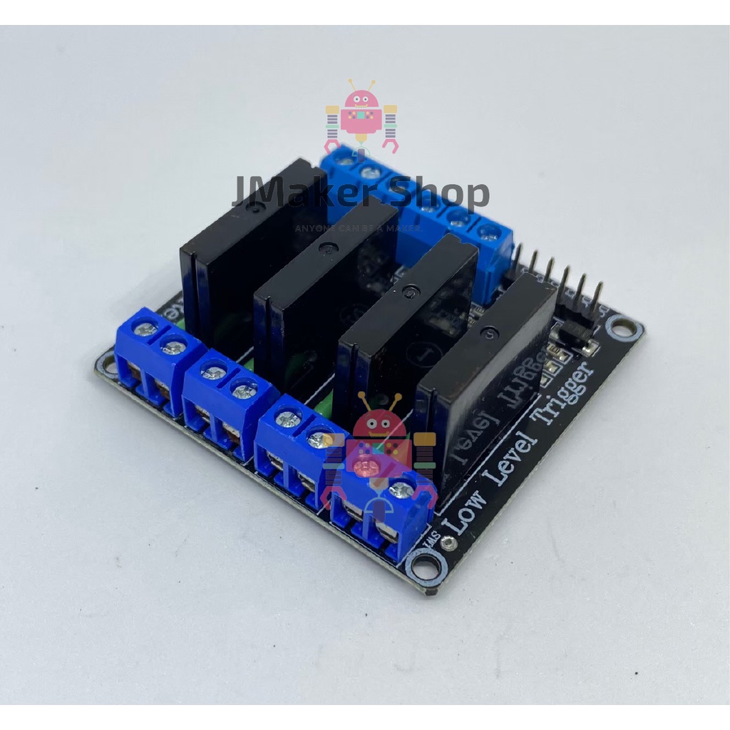 4 Channel 5V 2A Solid State Relay (SSR) บอร์ดรีเลย์แบบไร้สัมผัส SSR 5V 2A Active Low | Shopee ...
