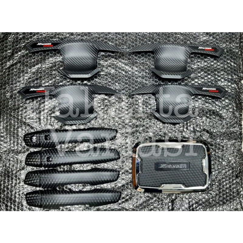 Hitam Package ฝาครอบถังมือจับด้านนอก xpander cross Black chrome carbon ...