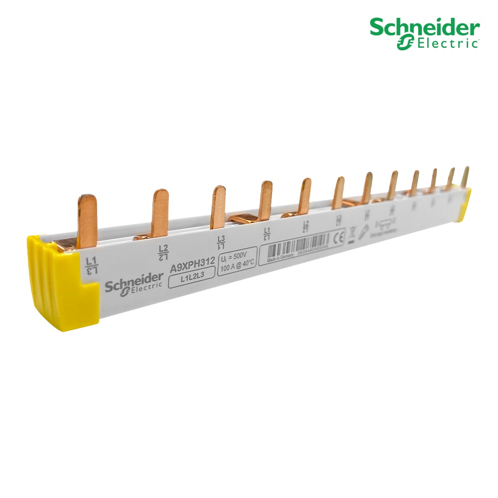 Schneider A9XPH312 Acti9 - comb busbar - 3L - 18 mm pitch - 12 modules ...