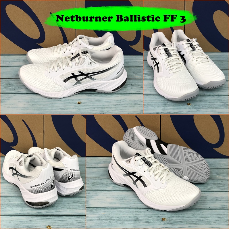 Asics Netburner Ballistic FF 3 ยอดรองเท้า Indoor สีสันสวยงาม หนานุ่ม ...
