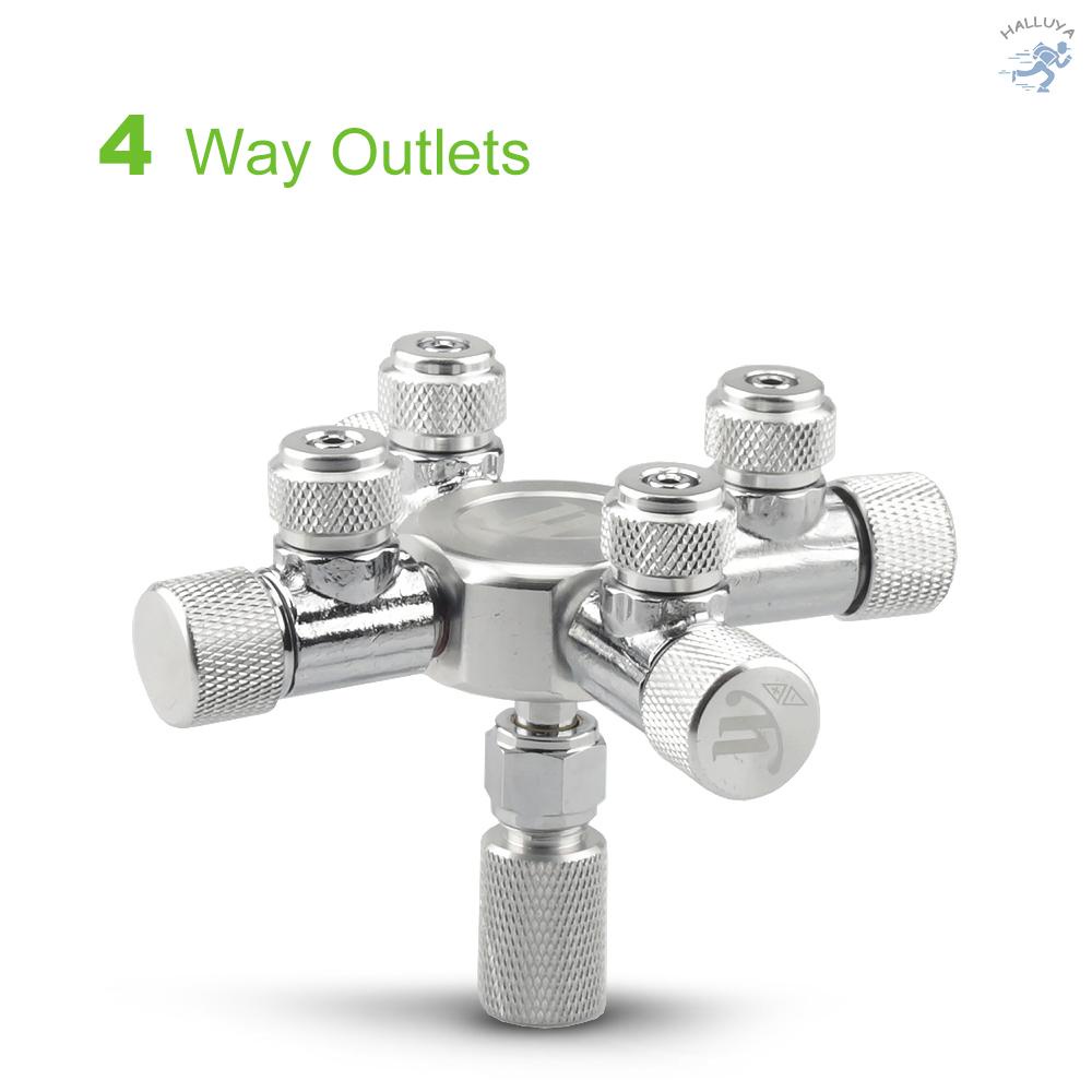 วาล์วควบคุมการกระจาย Co2 Splitter สําหรับ Co2 Regulator พร้อม 4 ทาง ...