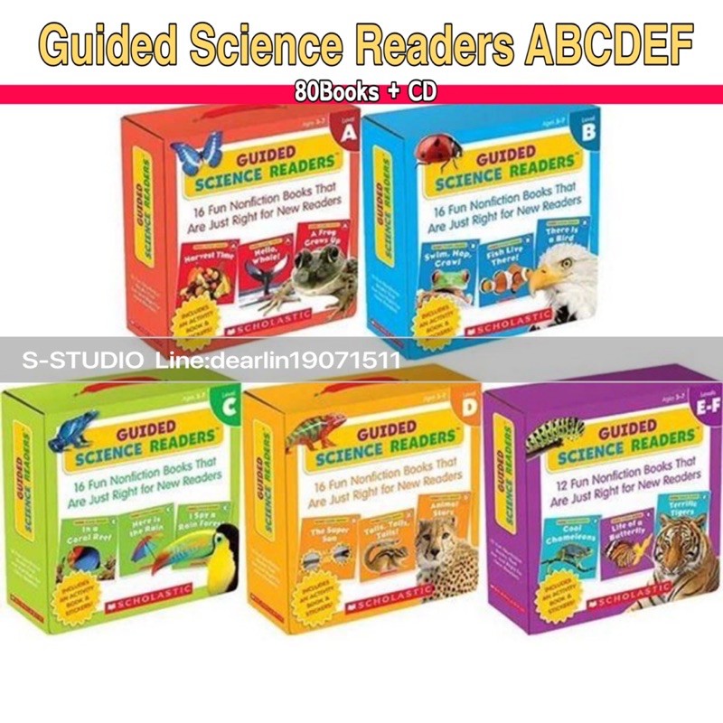 Scholastic Guided Science Readers ABCDEF (80books) | Shopee Thailand