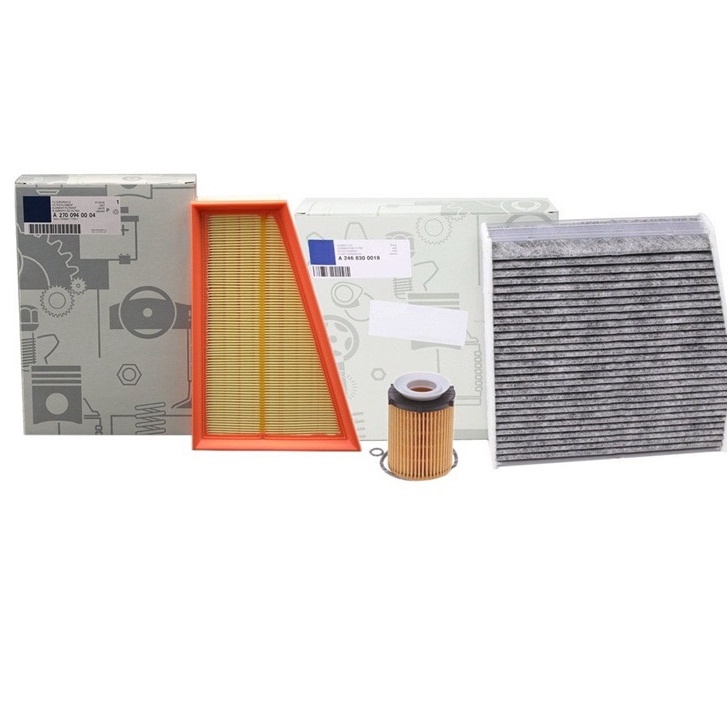 เครื่องกรองอากาศ + ไส้กรองน้ํามัน 3 ชิ้นสําหรับ A2700940004 A2468300018 ...