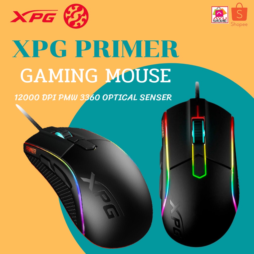XPG PRIMER Mouse Gaming พร้อมไฟ RGB รุ่น XPG-75260144 ประกันศูนย์ 2 ปี ...