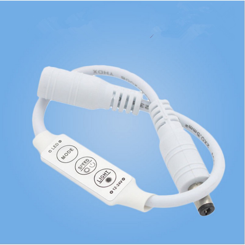 Low-profile Inline Controller Mini 3 Key Dimmer Switch for LED Strip ...