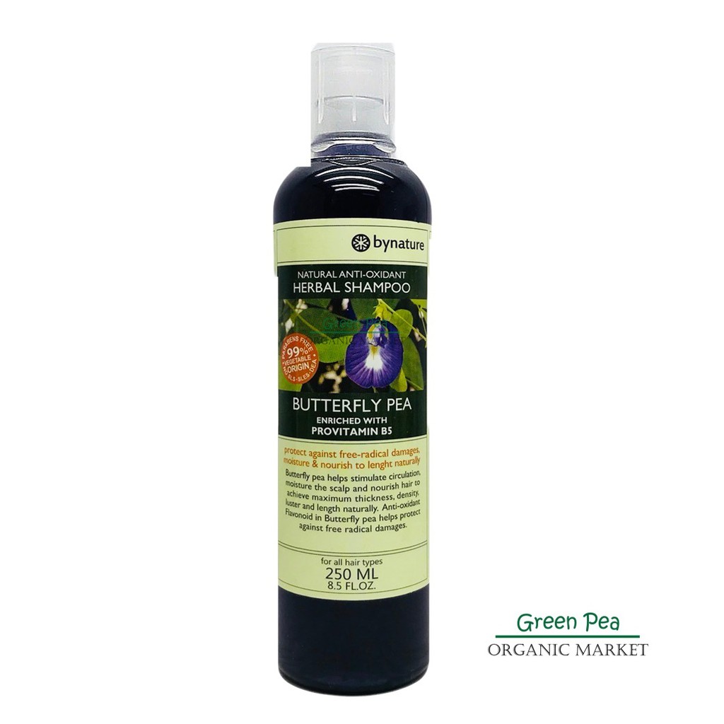 bynature แชมพูอัญชัญ 250 ml. Butterfly Pea Shampoo, by nature | Shopee ...