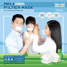 หน้ากากช่วยหายใจ (Respirator) ยี่ห้อ Flomax ป้องกันฝุ่นละออง PM2.5 | Shopee Thailand