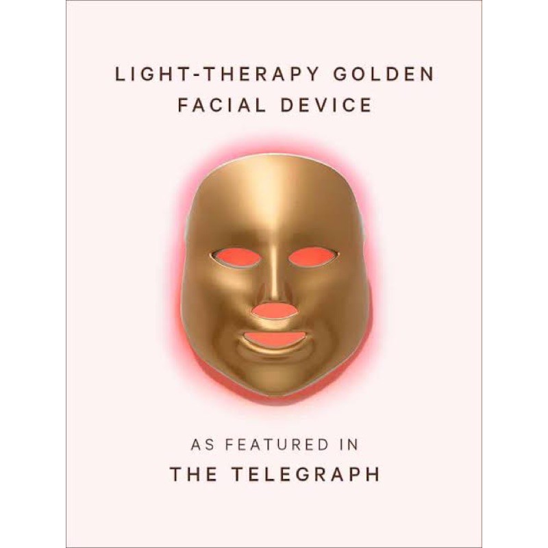 MZ Skin LED mask LIGHT-THERAPY GOLDEN FACIAL TREATMENT DEVICE | Shopee ...