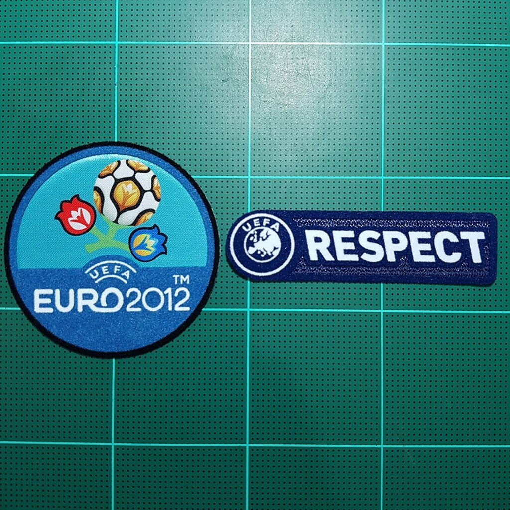 อาร์ม ยูโร Euro 2012 + Uefa Respect arm Sleeve Soccer Patch / Badge ...
