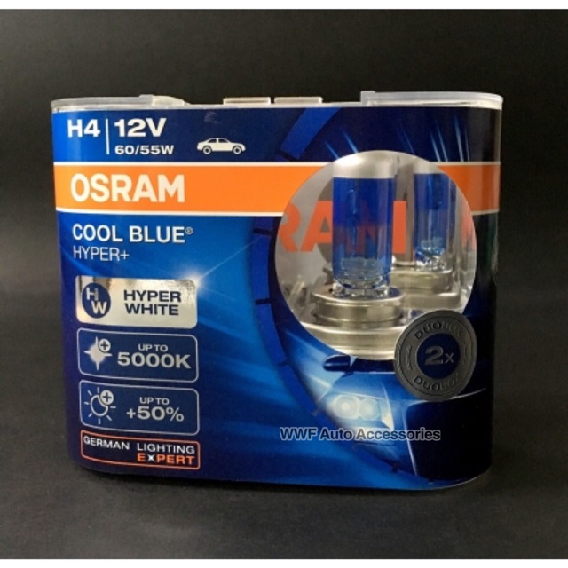 Osram H4 Cool Blue Hyper + / Hyper ไฟหน้า | Shopee Thailand