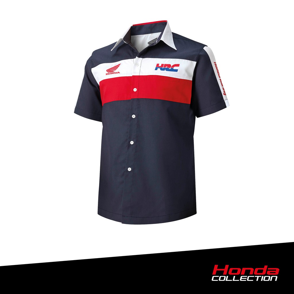 [Collection 2021] Honda เสื้อเชิ้ต HRC ผู้หญิง สีกรม Honda HRC LADY ...