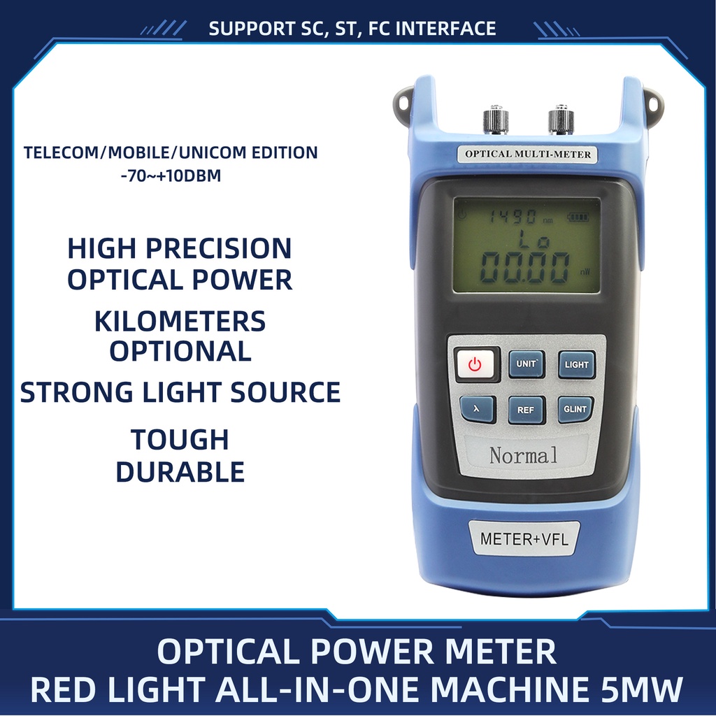 Ftth All-IN-ONE Fiber Optical Power Meter -70 ถึง + 10dbm เครื่องทดสอบ ...